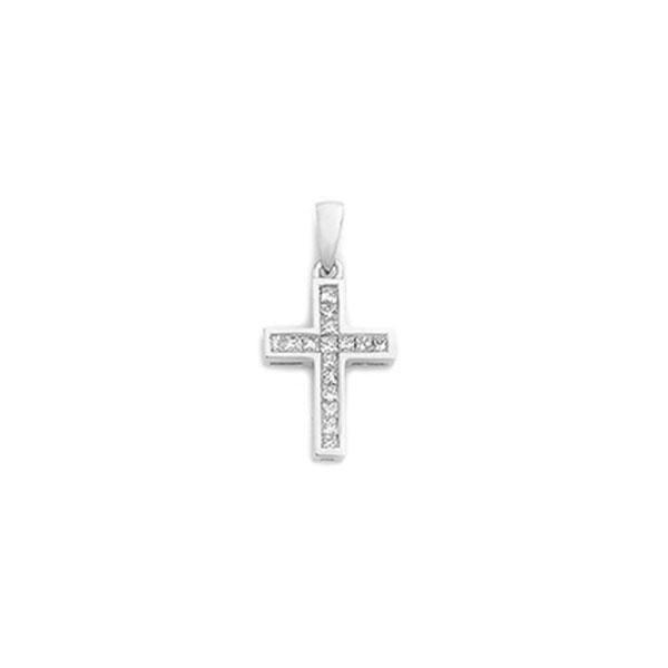 18ct Gold Princess Cut Cross Pendant – Jim Hughes & Sons Jewellers
