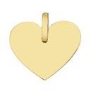 9ct yellow gold heart disc pendant 12mm – Jim Hughes & Sons Jewellers